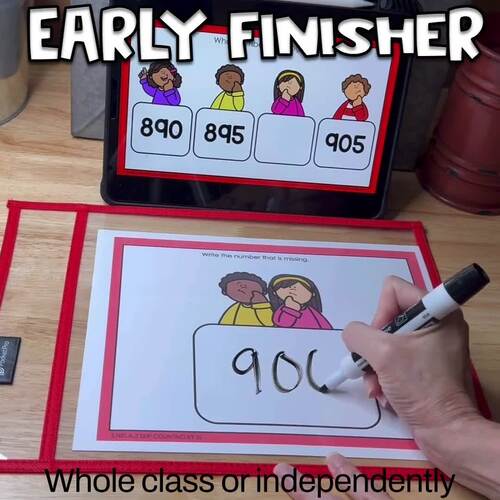 Skip Counting by 5s up to 1000 Early Fast Finisher Bins 2.NBT.A.2 2nd ...