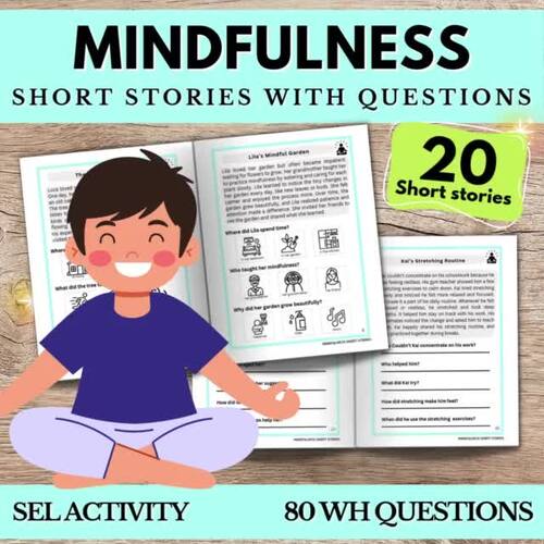Mindfulness & Coping Short Stories Worksheets W/ Comprehension ...