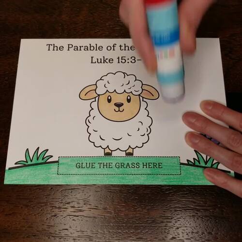 The Lost Sheep Bible Story Craft for Kids Sunday School Lesson Coloring ...