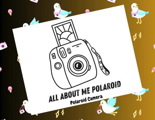 All About Me Polaroid Camera Craft Back to School Cute Activity of Kids ...