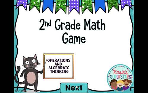 2nd Grade Math Operations and Algebraic Thinking Digital Game | TPT