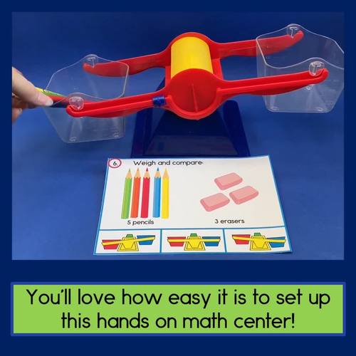 Comparing Weight with Balance Scales Measuring Weight Math Center ...