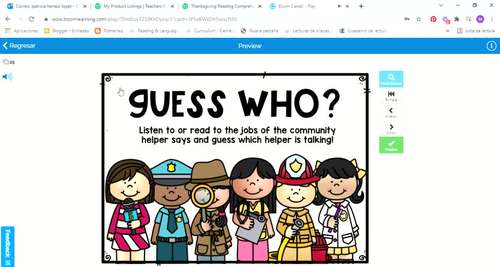 BOOM CARDS COMMUNITY HELPERS: Guess who game | Jobs | Digital by Ms Herraiz