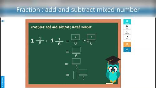 Add and subtract mixed number boom card by SG Math Guru | TPT