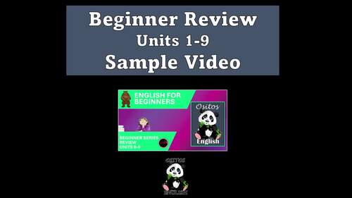 Beginner ESL Lesson: Review Units 6-9 by Ositos English | TPT