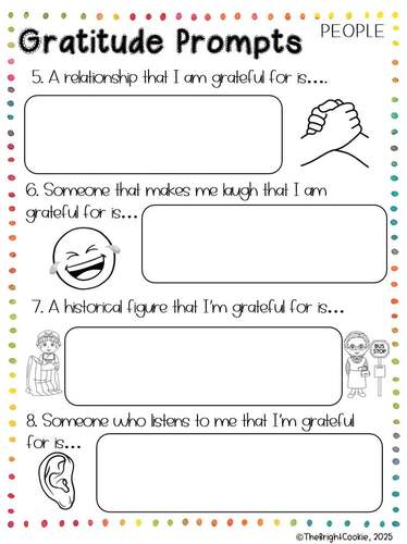 Thankfulness Writing & Gratitude Writing Prompts, SEL Gratitude Hallway ...