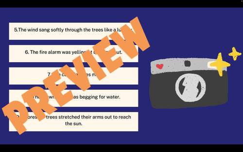 Personification Lesson Activity with Animations PowerPoint | TPT