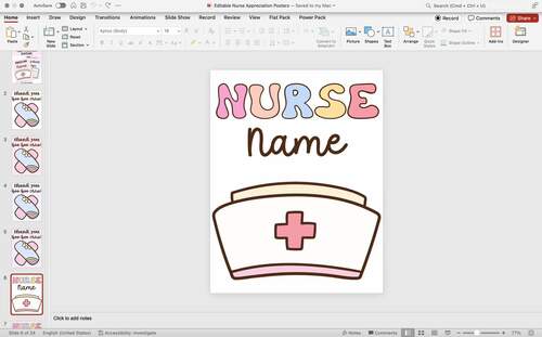 Editable Nurse Appreciation Posters in PowerPoint (May 6-12) by Magical ...