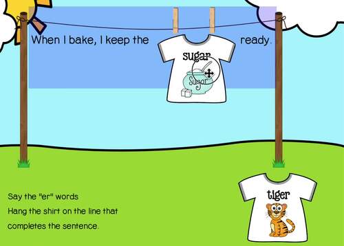 Vocalic R Coarticulation Sentences - ER Clothes Pin Speech | TPT