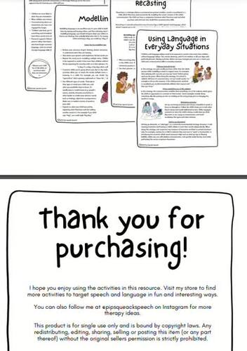Early Language tipsheets parents & teachers | Expressive & Receptive ...