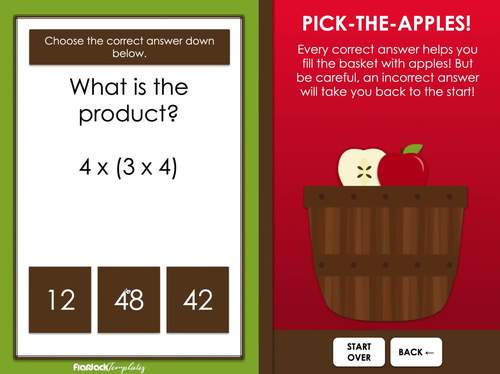 Associative Property of Multiplication Game for Google Slides™ 3rd ...