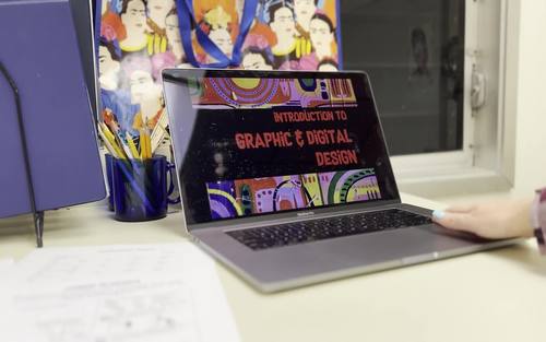 High School Introduction to Graphic Design & Monster Character Design