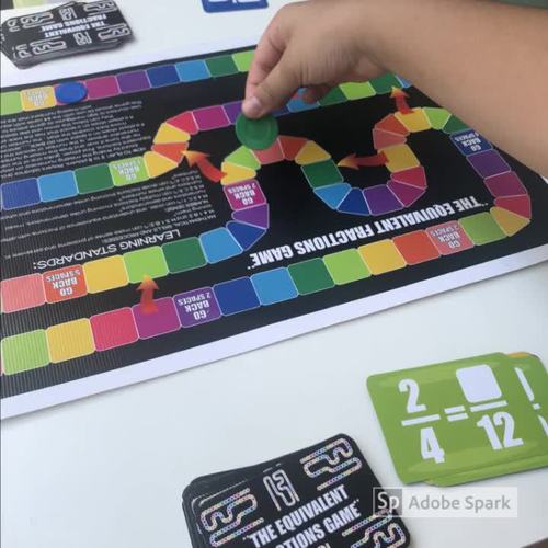 The Equivalent Fraction Game! Board Game and Cards - Find the Missing ...