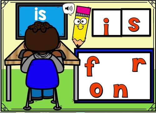 Building Sight Words Pre-Primer with Boom Cards by Della Larsen's Class