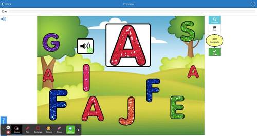 Alphabet Letter Match -Capital Letters - (Boom Cards) by Learn With Mel ...