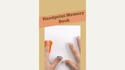 Preschool Handprint Memory Book by Early Learning Amazing | TPT