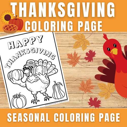 Thanksgiving Activity Bundle: Color by Code, Word Search, Writing and ...