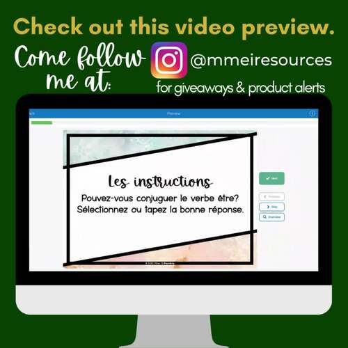 Le verbe être | BOOM Cards | French Digital Task Cards by Mme I's Resources