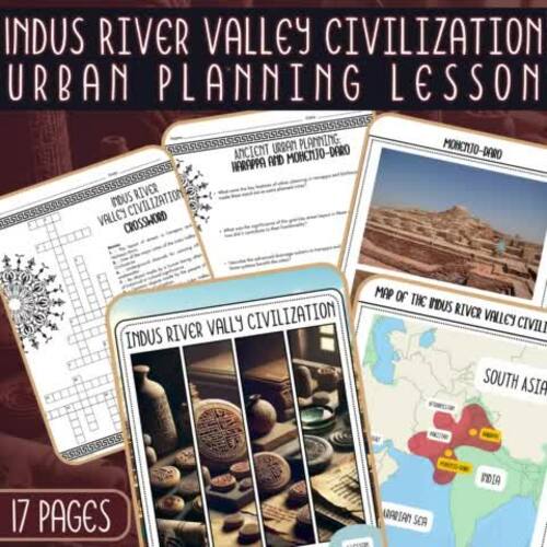 Indus River Valley Civilization - Urban Planning Lesson, Activity, Reading