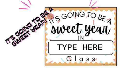 DOOR DECORATIONS Back to School SMART COOKIES | EDITABLE Door Decor Display