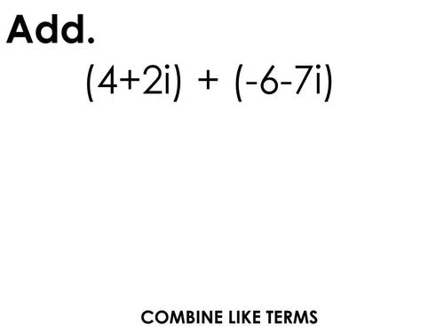 Algebra 2 | Operations with Complex Numbers PowerPoint Lesson | TPT