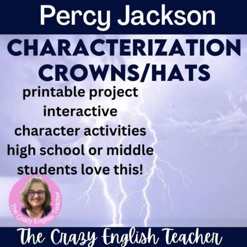 Percy Jackson and the Lightning Characterization Lessons Activities and ...