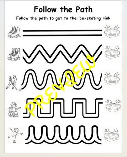 Winter Fine and Visual Motor Activity Packet -Winter OT Worksheets