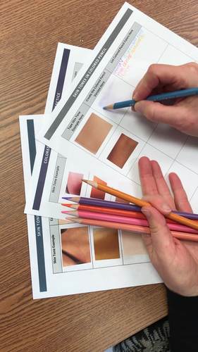 Drawing Skin Tones with Colored Pencil | Portrait Lessons Middle & High ...