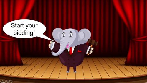 Student Auction - PowerPoint Game - Great for distance learning!