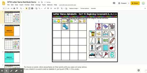 Words Their Way Letter Name Alphabetic Digital Sorts | 2nd Edition
