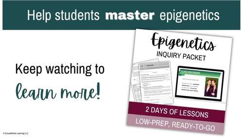 Epigenetics and Gene Expression Lesson by CrouseWorks Learning | TPT