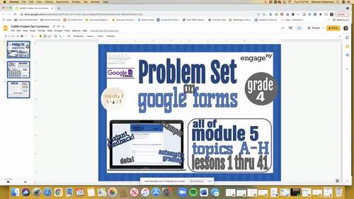 Grade 4 Module 5 Problem Set on Google Forms, Eureka Math/EngageNY, All ...