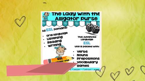 ESL Plans & Picture Cards Thematic Unit - English Language Learner ...