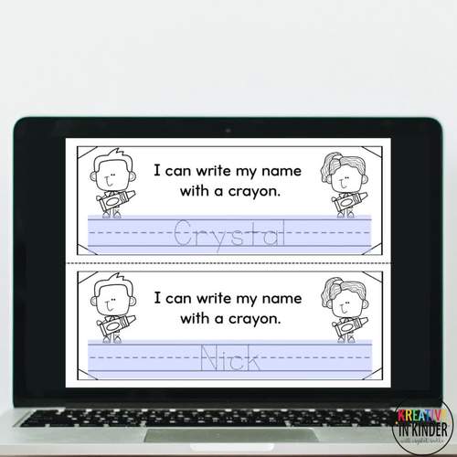 Name Book EDITABLE PreK Kindergarten Names Activity Back to School