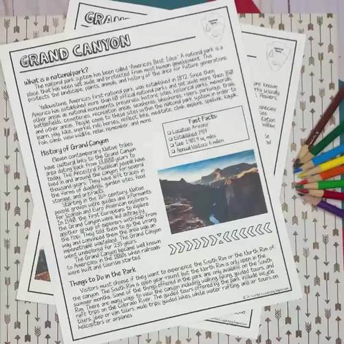 Carlsbad Caverns National Park Graphic Organizer Research Project Activity