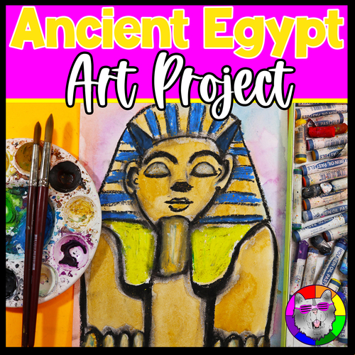 Ancient Egyptian Sphinx Art Lesson, Oil Pastel and Paint Egyptian Art ...