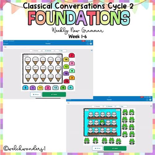 Classical Conversations Cycle 2 Boom Learning Digital Game Weeks 1-6