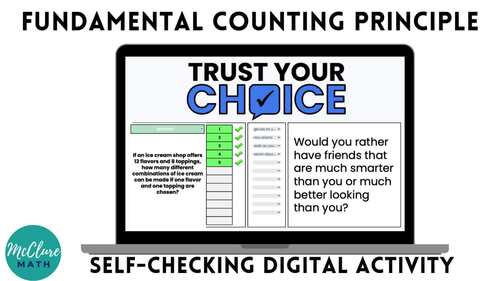 Fundamental Counting Principle Task Card Probability Digital Activity ...