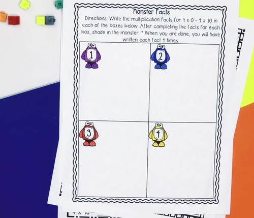 Multiplication Games & Practice | Multiplication Facts of 4 | TPT