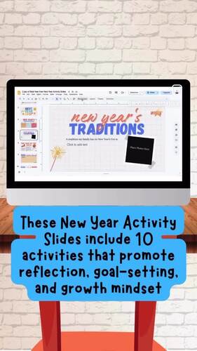 New Year 2026 Interactive Activity Slides for Middle and High School