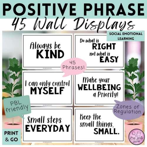 Positive Classroom Printables | Student Wellbeing & Growth Mindset Bundle