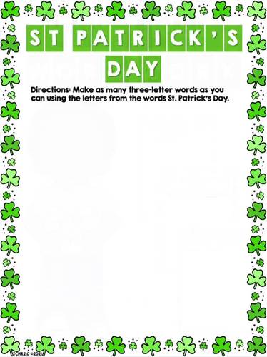 Monthly Word Work Digital and Print by TCHR Two Point 0 | TPT