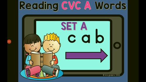 DIGITAL CVC PHONEME SEGMENTATION CARDS | DISTANCE LEARNING by Mrs Graders