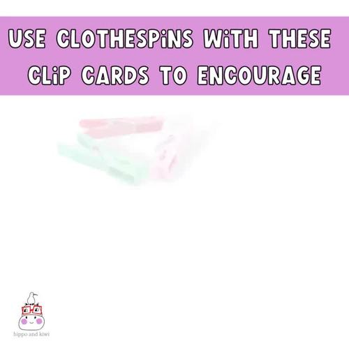 Christmas Count and Clip Cards - Cookies by Hippo and Kiwi | TPT