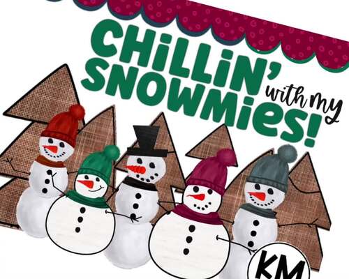 Chillin’ with my Snowmies Bulletin Board Kit | 22 by KerrysDigitalDesigns