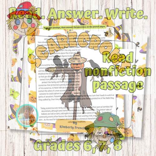 Fall Nonfiction Reading Passages with Questions & Folklore Writing ...