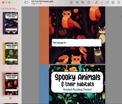 Spooky Animal Informational Texts || Halloween Guided Reading Text ... Spooky Animal Informational Texts || Halloween Guided Reading Text ...