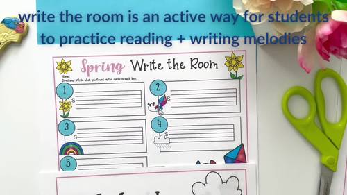 Winter Melody Write the Room BUNDLE for Solfege Patterns by Becca's ...