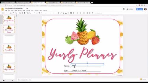 Teacher Planner for High School, A/B Block 4 Preps, Brights, Printable ...