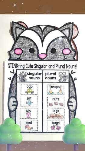 5 Fall Grammar Crafts NOUNS VERBS ADJECTIVES Sorts Activities & Word ...